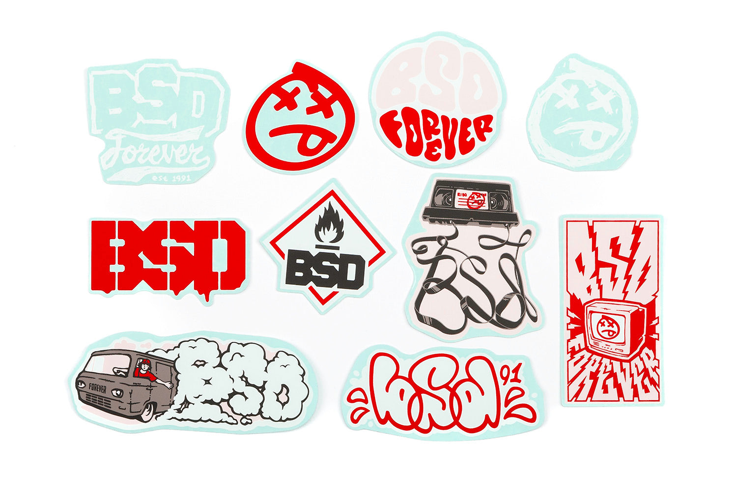 BSD BMX - Assorted sticker packs – BSD Euro store